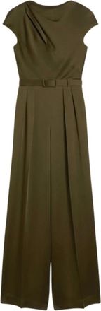 Max Mara Femme, Combinaisons et Ensembles, Vert, Taille: 44 FR Combinaison-pantalon en satin Envers