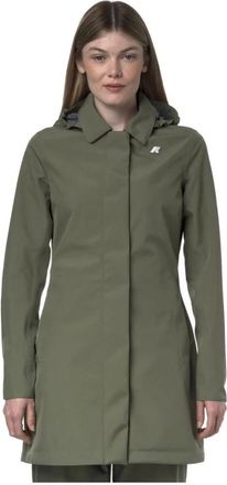 K-Way Femme, Manteaux, Vert, Taille: 42 FR La Mathy Bonded Jersey