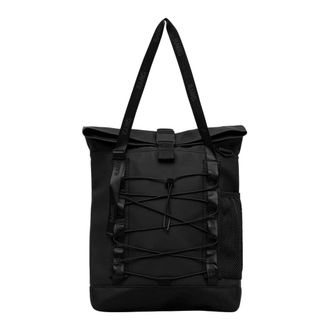 Rains Trail Rolltop Tote Bag W3 - - Bags - Damen - Schwarzk - ONE SIZE