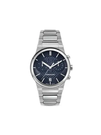 Ferragamo Chronograph 41mm - Blau