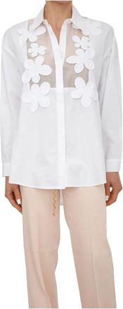 Nenette Femme, Blouses et Chemises, Blanc, Taille: 42 FR Camicia