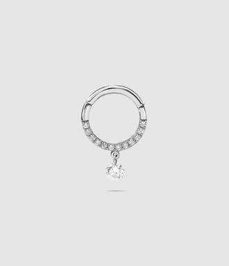 Djula Piercing Flamboyante Diamants Or Blanc (vendu &agrave; lunit&eacute;)