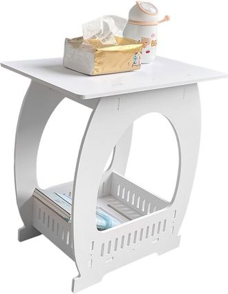 Generic Beistelltisch - Antiker Couchtisch, industrieller Beistelltisch | industrieller Beistelltischhalter mit Holztischplatte, rostfreien Stahlbeinen, offen