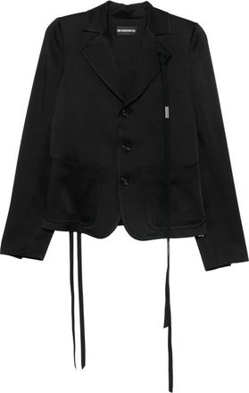 Ann Demeulemeester Lexa Raw-edge Strap-detail Jacket