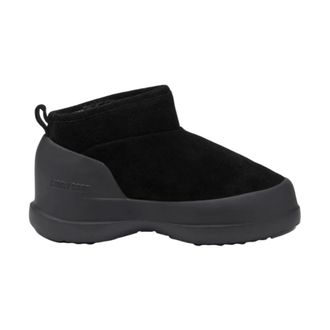 Moon Boot Luna Low Suede Winterstiefel - - Shoes - Damen - Schwarzk - 38 EU
