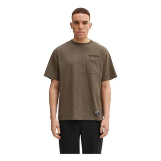 Neighborhood Heather Stoff Rundhals-T-Shirt - - Tops - Herren - Braun - M