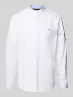Tommy Hilfiger Regular Fit Freizeithemd aus Baumwoll-Leinen-Mix