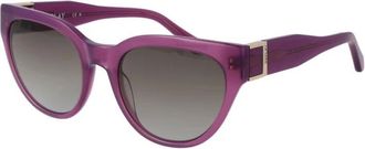 Replay Femme, Accessoires, Rose, Taille: ONE Size Lunettes de soleil rectangulaires &eacute;l&eacute;gantes en plastique