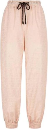 Fendi Gerade geschnittene Jogginghose - - Trousers - Damen - Rosa - M