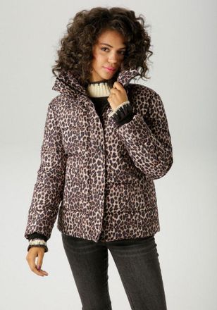 Aniston Steppjacke im trendigen Leo-Print
