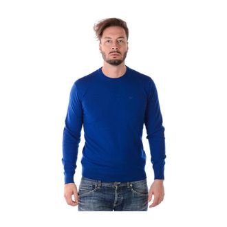 Emporio Armani Cozy Strickpullover - - Knitwear - Herren - Blau - 2XL