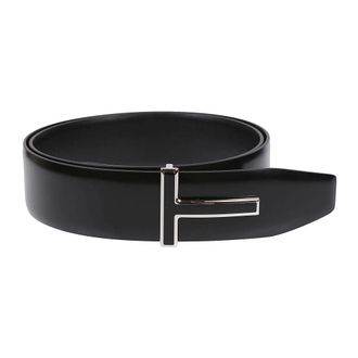 Tom Ford Homme, Accessoires, Noir, Taille: 105 CM Ceinture en cuir r&eacute;versible