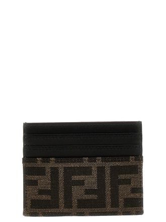 Fendi FF Jacquard Card Case - Black
