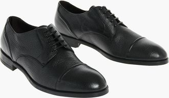 Ermenegildo Zegna EZ TAILORING Derby aus genarbtem Leder Ermenegildo Zegna