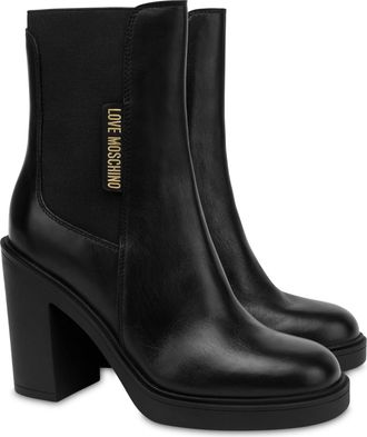 Love Moschino JA2413AG1NIA0000, Damen-Stiefel, Schwarz, 39 EU, Schwarz, 39 EU