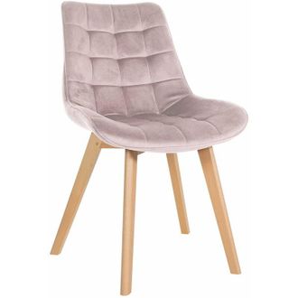 Clp Chaise de rosa en velours de ruisseau