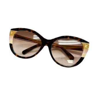 Louis Vuitton Lunettes de soleil Petite Spencer Pre-owned - Femme - Pre-owned - Brun - Taille: ONE Size