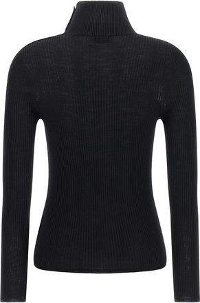 Moncler Ribbed Turtleneck Sweater - Black