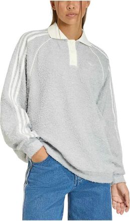 adidas Femme, Sport, Gris, Taille: 40 FR Boucle Oversized Polo Crewneck