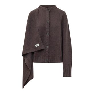 The Attico Cardigan Cachemire - - Knitwear - Damen - Braun - S