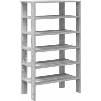 vidaXL Schuhregal Grau Sonoma 61x32x105 cm Holzwerkstoff Vidaxl