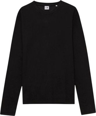 Nn.07 Nn07, Homme, Pulls, Noir, Taille: L Clive 3323 T-shirt en maille gaufr&eacute;e