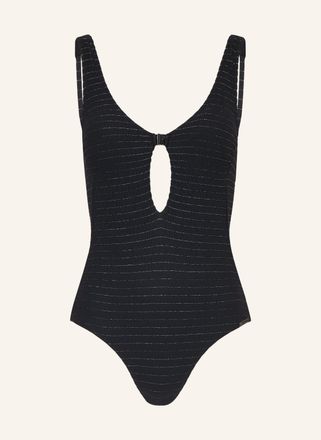 Watercult Watercult Badeanzug Afterlight Mit Cut-Out schwarz
