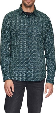s.Oliver Slim Fit: Gemustertes Hemd mit Kentkragen