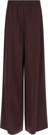 Tory Burch Femme, Pantalons, Rouge, Taille: 42 FR Shiny Wide Pantalons