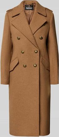 Barbour Wollmantel mit doppelreihiger Knopfleiste