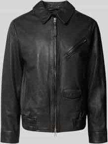 AllSaints Regular Fit Lederjacke aus Schafsleder