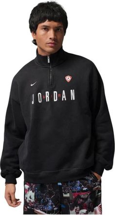 Nike Jordan Homme, Sport, Noir, Taille: XL Flight Graphic Fleece 1/4-Zip