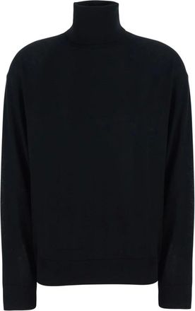 Semicouture Femme, Pulls, Noir, Taille: 40 FR Pull fin en laine Freda col V
