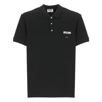 Moschino Baumwoll-Piqu&eacute;-Polo - - Tops - Herren - Schwarzk - L