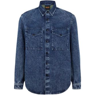 HUGO BOSS Jeansjacke f&uuml;r Herren (Marine)