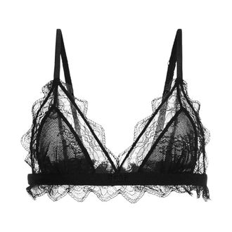 John Richmond Bralette aus bestickter Spitze - - Underwear - Damen - Schwarzk - M