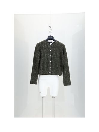 Dior Womens Jacket Pailettes Green Polyamide