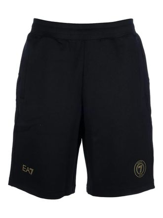 Emporio Armani short à patch logo - Noir