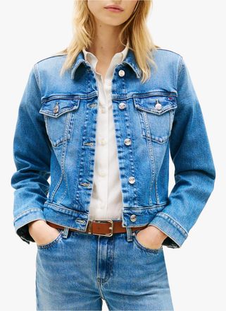 Tommy Hilfiger Veste denim en coton m&eacute;lang&eacute;