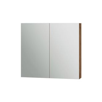 Vicco Badspiegelschrank Lotta, Eiche, 79.7 x 73.2 cm mit 2 T&uuml;ren