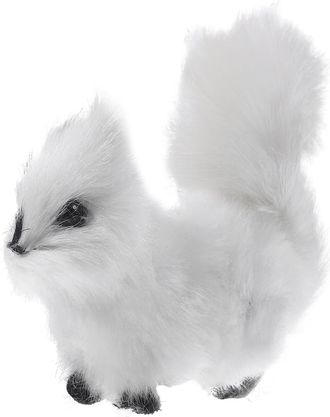 BESPORTBLE Kleine Pl&uuml;sch Eichh&ouml;rnchenfigur Lebensechte Kleiner Deko Flauschiges H&auml;ngendes Eichh&ouml;rnchen Ornament f&uuml;r Weihnachtsbaum und Schreibtisch