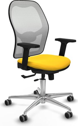 Piqueras y Crespo Computerstuhl mit 2D-Armen, h&ouml;henverstellbare Lendenwirbelst&uuml;tze, ausgestattet mit Syncro/Traslack und eingespritztem Schaum, mit Rollen von 65 mm, Pa