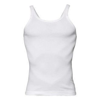 Dolce & Gabbana &Auml;rmelloses Elfenbein Baumwoll Tank Top T-Shirt - - Tops - Herren - Wei&szlig; - S