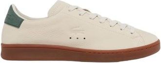 Lacoste Baskets plates &agrave; lacets en cuir