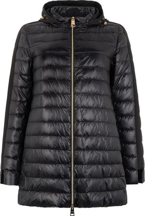 Herno Femme, Vestes, Noir, Taille: 48 FR Veste Rembourr&eacute;e &agrave; Col Montant