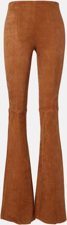 Stouls High-Rise-Schlaghose Gégé aus Veloursleder