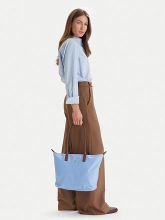 Tommy Hilfiger Handtasche Tommy Hilfiger Popette Tote AW0AW17711 Himmelblau