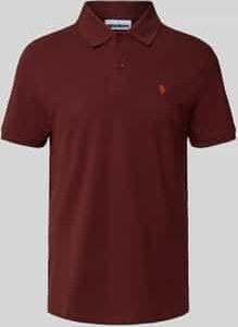 Review Regular Fit Poloshirt mit Label-Stitching