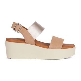 Geox Sandales D XAND 2.2S A Wedge pour femme, DK Skin/Champagne, 41 EU, Dk Skin Champagne, 41 EU