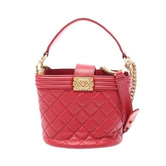 Chanel Sac bandouli&egrave;re 2-en-1 en cuir dagneau Pre-owned Boy - Femme - Pre-owned - Rouge - Taille: ONE Size